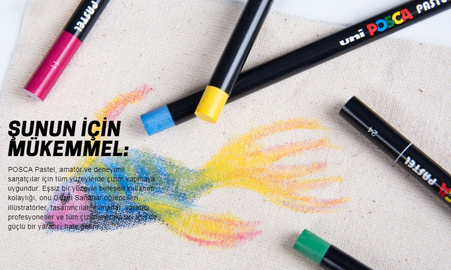 Uni POSCA KPA-100 Mor Pastel Boya Kalemi